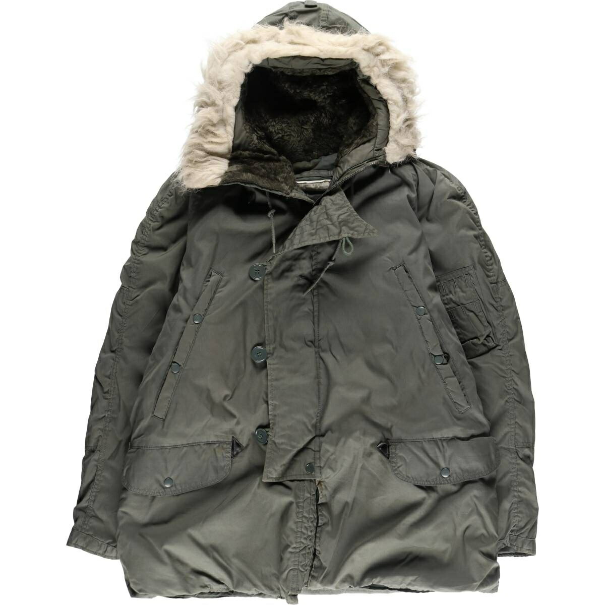 【楽天市場】古着 米軍実品 80'S N-3B ミリタリー フライトジャケット USA製 LARGE メンズL相当 ヴィンテージ /evb009750 【中古】 【250127】：古着屋JAM