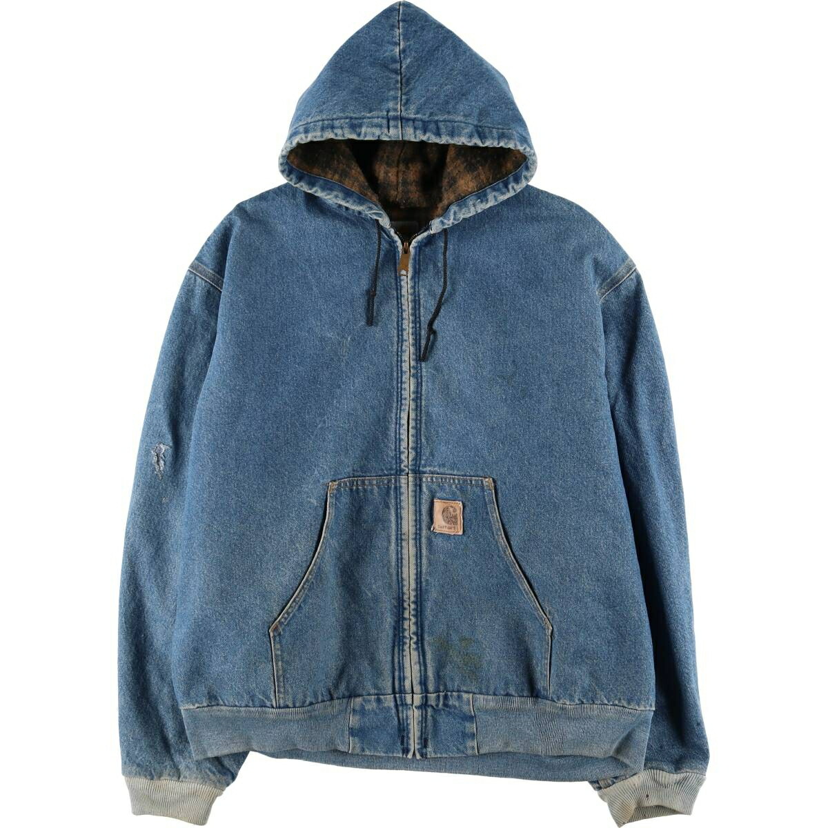 【楽天市場】古着 カーハート Carhartt アクティブジャケット デニムパーカー メンズXXL相当 /evb010293 【中古 ...