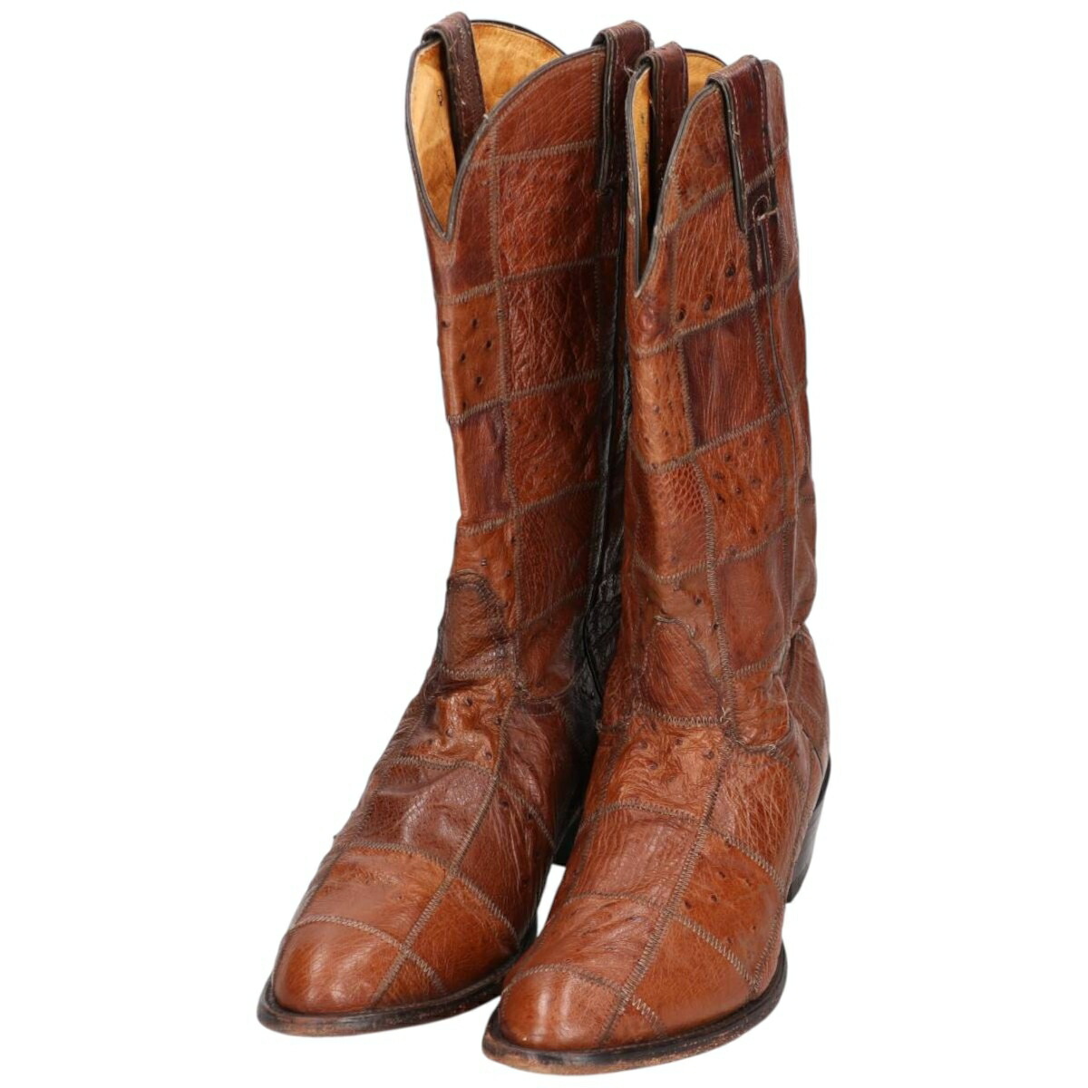 【楽天市場】古着 ノコナブーツ Nocona Boots パッチワーク ウエスタンブーツ USA製 10D メンズ28.0cm相当 ...