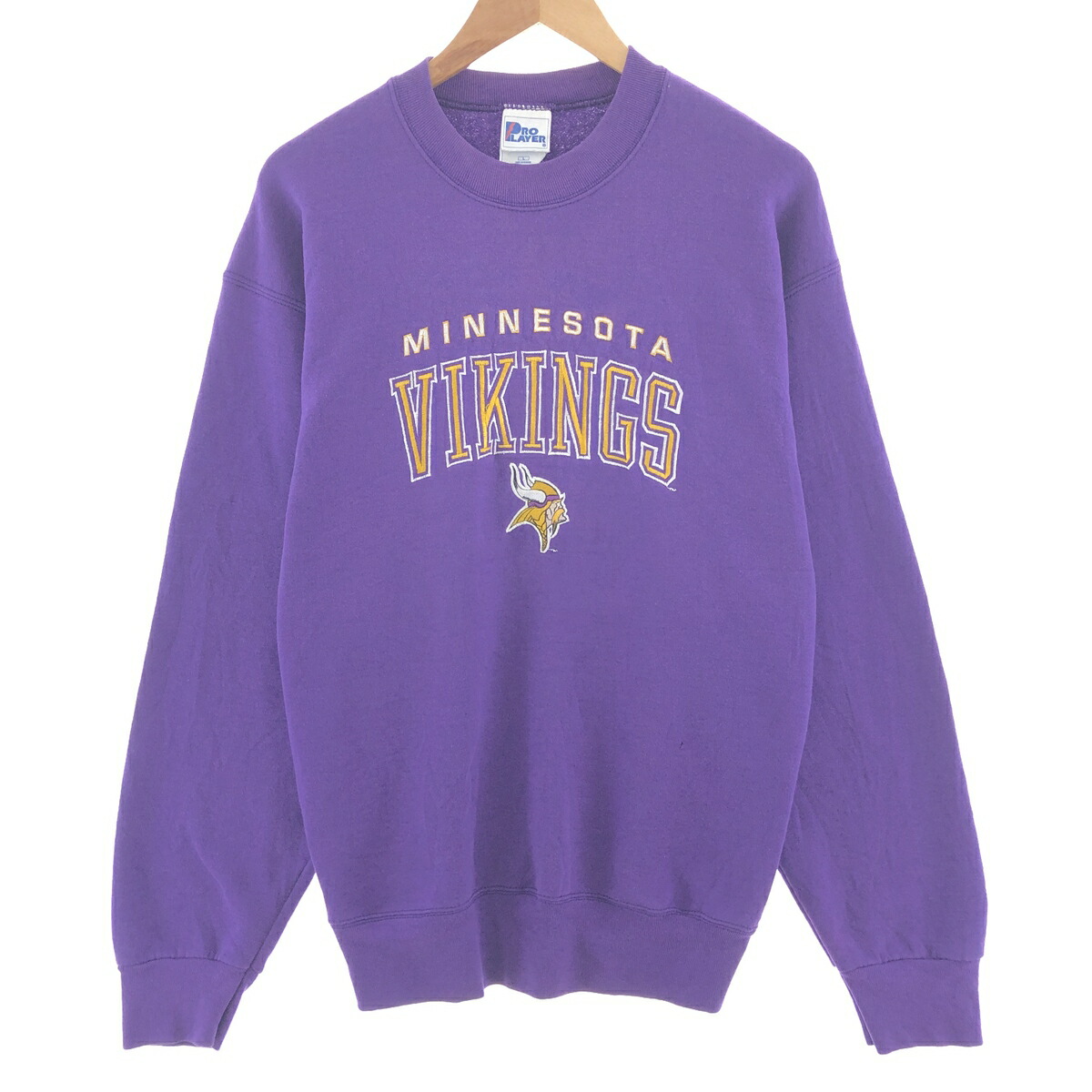 【楽天市場】古着 PRO PLAYER NFL MINNESOTA VIKINGS ミネソタバイキングス スウェットシャツ トレーナー USA ...