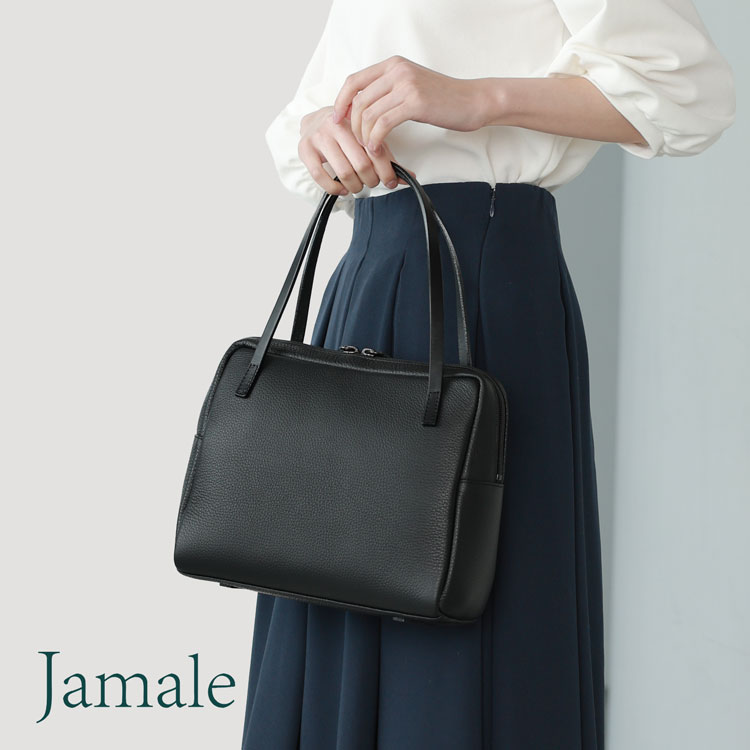 【楽天市場】【10%OFFクーポン対象】Jamale [ジャマレ] 日本製 牛革 ハンドバッグ レディース ポケット 肩掛け ブランド 本革 鞄 バッグ ジャマレ ブランド 仕事 プレゼント ...