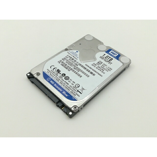 【楽天市場】【中古】W.D. Blue WD10JPVT 1TB/5400rpm/3GbpsSATA/9.5mm/8M【神戸】保証期間1週間 ...