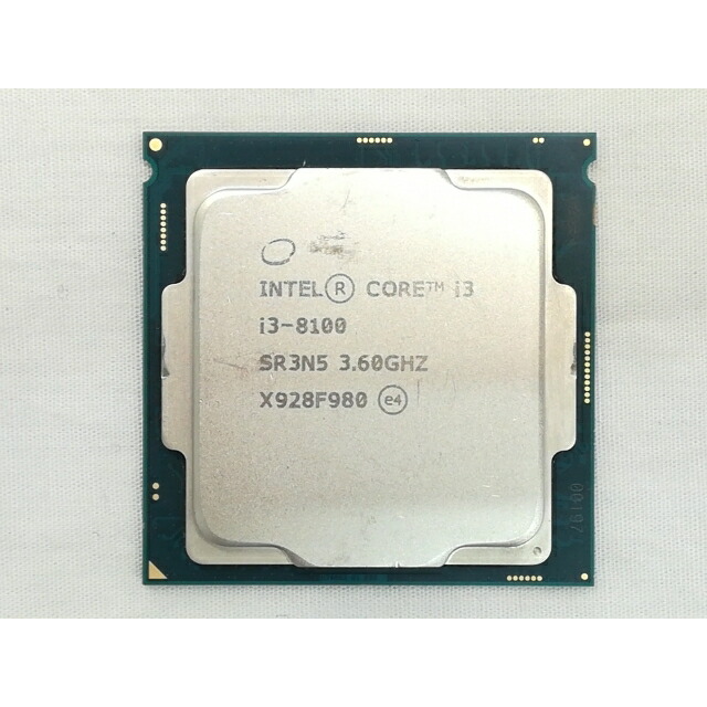 【楽天市場】【中古】Intel Core i3-8100 (3.6GHz) bulk LGA1151/4C/4T/L3 6M/UHD630 ...