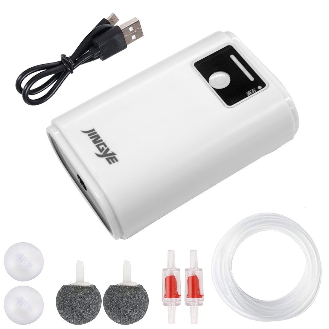 【楽天市場】水槽用エアーポンプ S M L USB 充電 水槽 釣り エア エアー ポンプ IPX4 防水 静音 30db 停電 対策 携帯用 ...