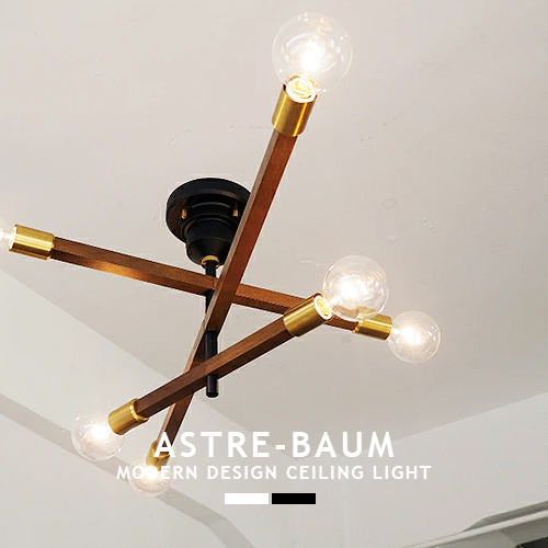【楽天市場】アストル バウム ASTRE -BAUM- シーリングライト 6灯 明るい リビング ダイニング 寝室 和室 子供部屋 北欧 ナチュラル ブラウン ホワイト ブラック モダン ...