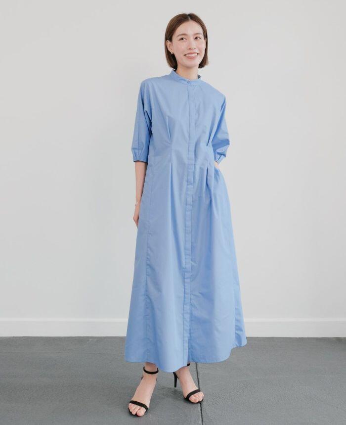 【楽天市場】【30%OFF★end of season SALE】TRECODE トレコード 公式 シャツワンピース きれいめ ロングワンピース レディース 半袖 ロングワン Aライン 大人 ...