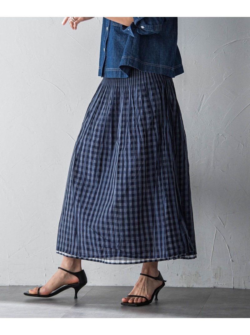 【楽天市場】【SALE／50%OFF】ギンガムチェック*ストライプリバーシブルスカート≪洗濯機で洗える≫ MAYSON GREY メイソングレイ スカート その他のスカート ベージュ カーキ ...