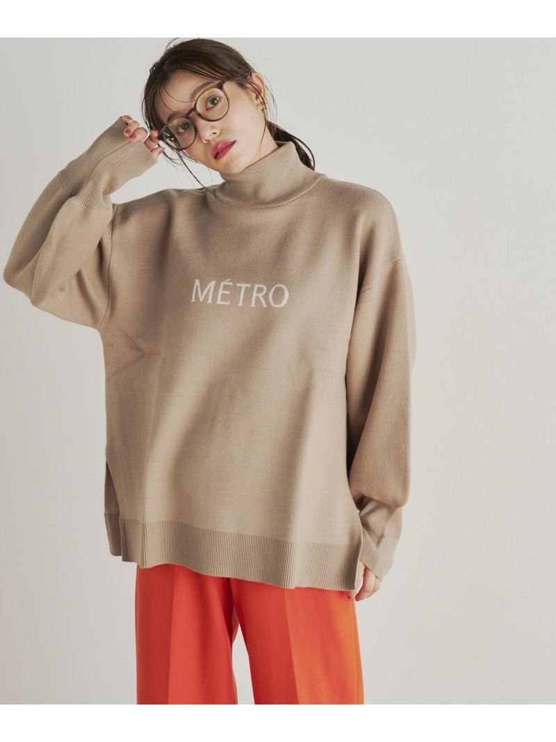 【楽天市場】【SALE／15%OFF】【WEB限定】ハイネックロゴニットプルオーバー≪手洗い可能≫ Droite lautreamont ドロ ...