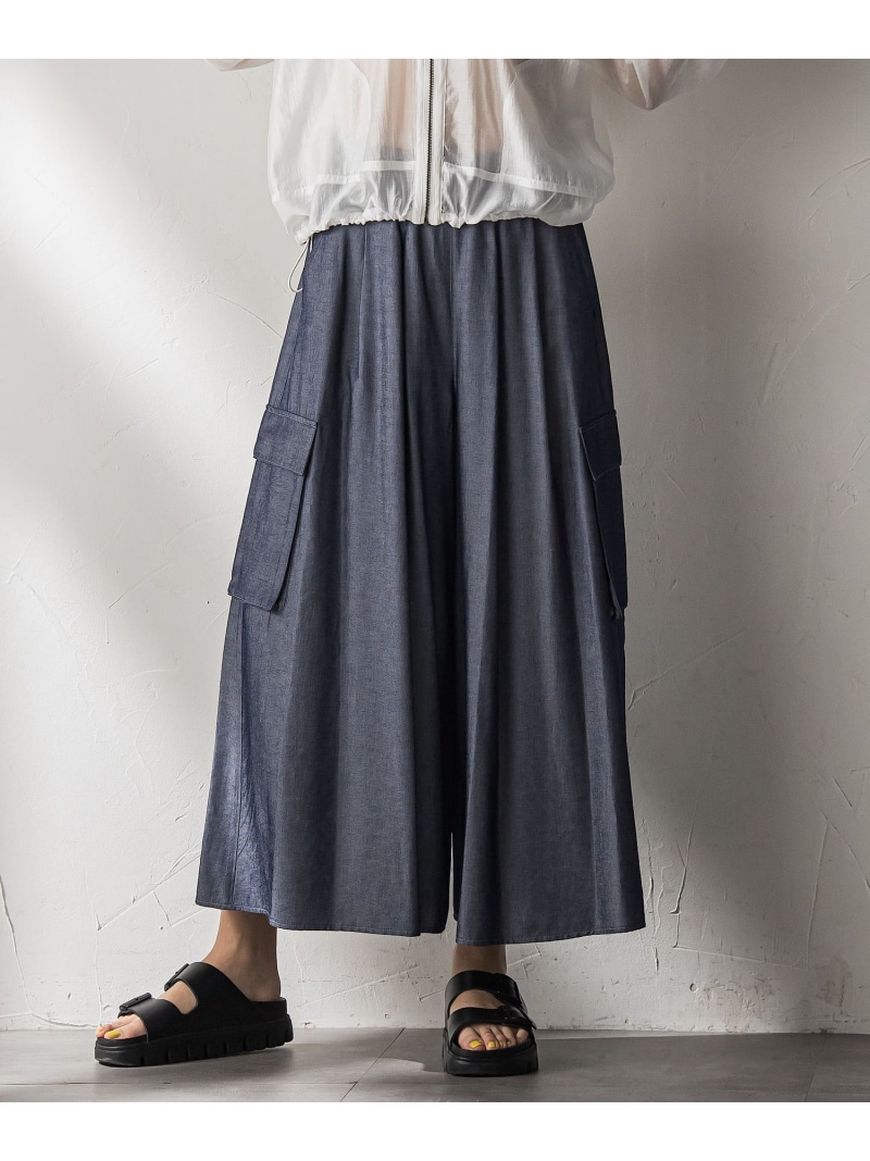 【楽天市場】【SALE／10%OFF】【新色追加】シャンブレーカーゴキュロットパンツ MAYSON GREY メイソングレイ パンツ その他のパンツ ネイビー グレー グリーン【RBA_E ...