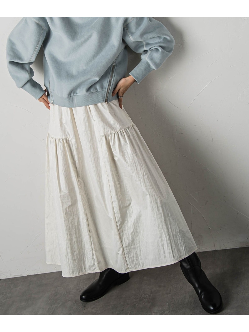 【楽天市場】【SALE／50%OFF】ナイロンタフタティアードスカート≪洗濯機で洗える≫ MAYSON GREY メイソングレイ スカート その他のスカート グレー ホワイト ブラック【RBA ...