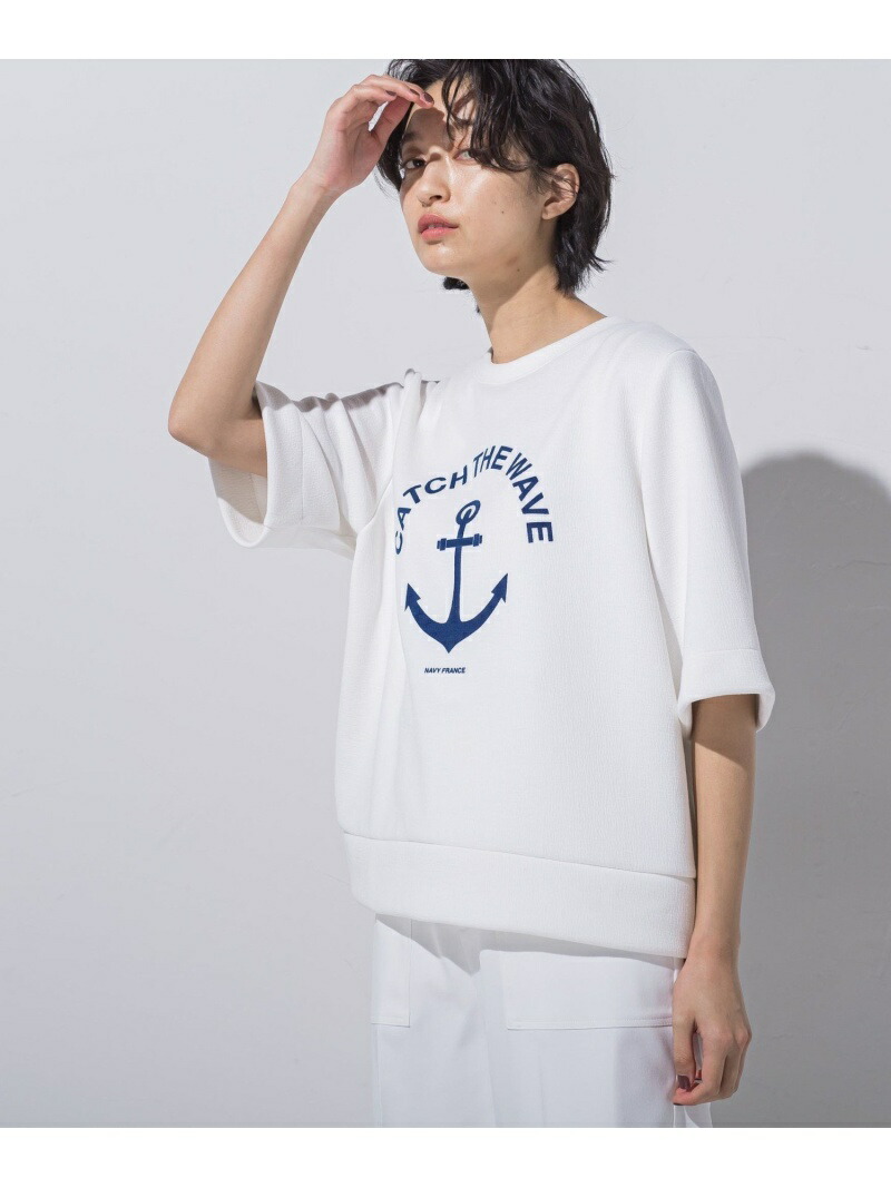 【楽天市場】【SALE／50%OFF】【ECOBLUE】マリンプリントハーフスリーブプルオーバー≪洗濯機で洗える≫ MAYSON GREY ...