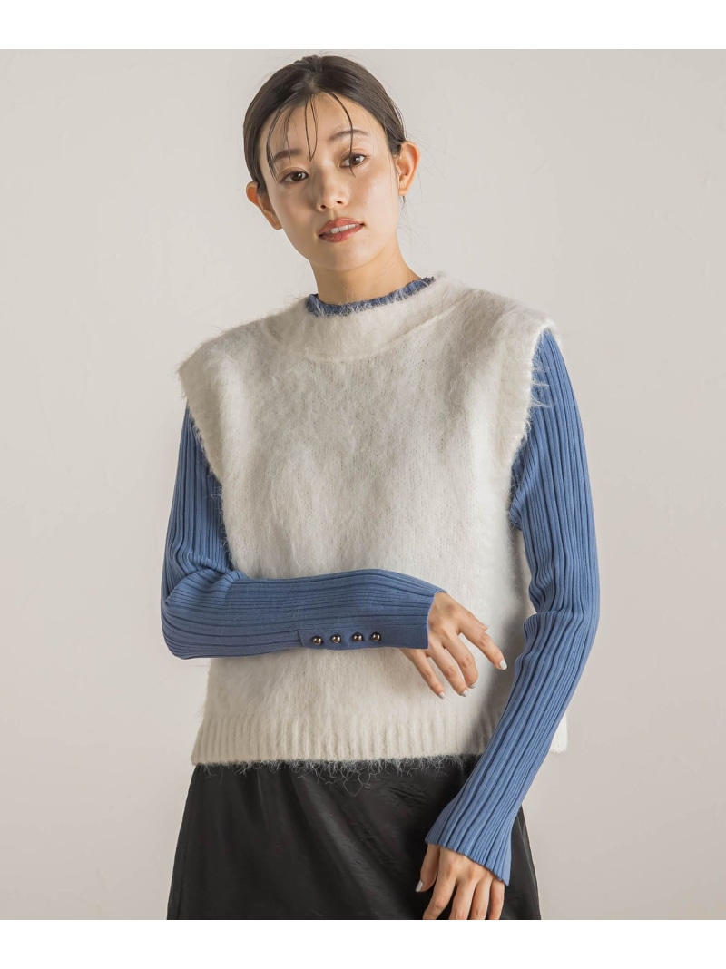 【楽天市場】【SALE／40%OFF】シャギーベスト≪手洗い可能≫ Droite lautreamont ドロワット・ロートレアモン トップス ...