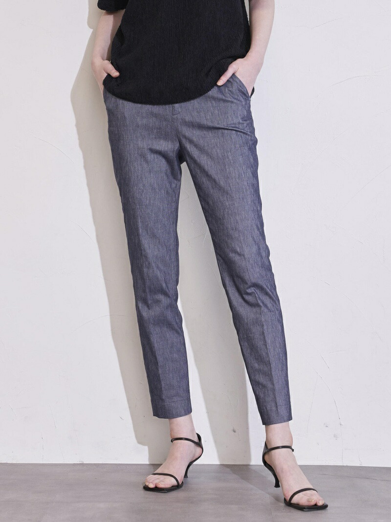 【楽天市場】【SALE／50%OFF】スマッシュリネンデニムパンツ＜洗濯機で洗える＞ la.f... ラ・エフ パンツ その他のパンツ ...
