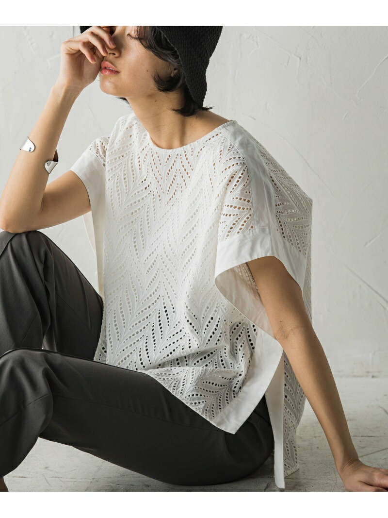 【楽天市場】【SALE／50%OFF】リーフ刺繍ポンチョブラウス≪手洗い可能≫ MAYSON GREY メイソングレイ トップス シャツ ...