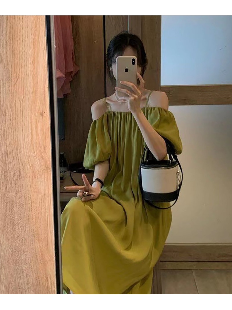 【楽天市場】【ENIM BY VICKY】ストラップボリュームスリーブワンピース《洗濯機で洗える》 VICKY ビッキー ワンピース・ドレス ...