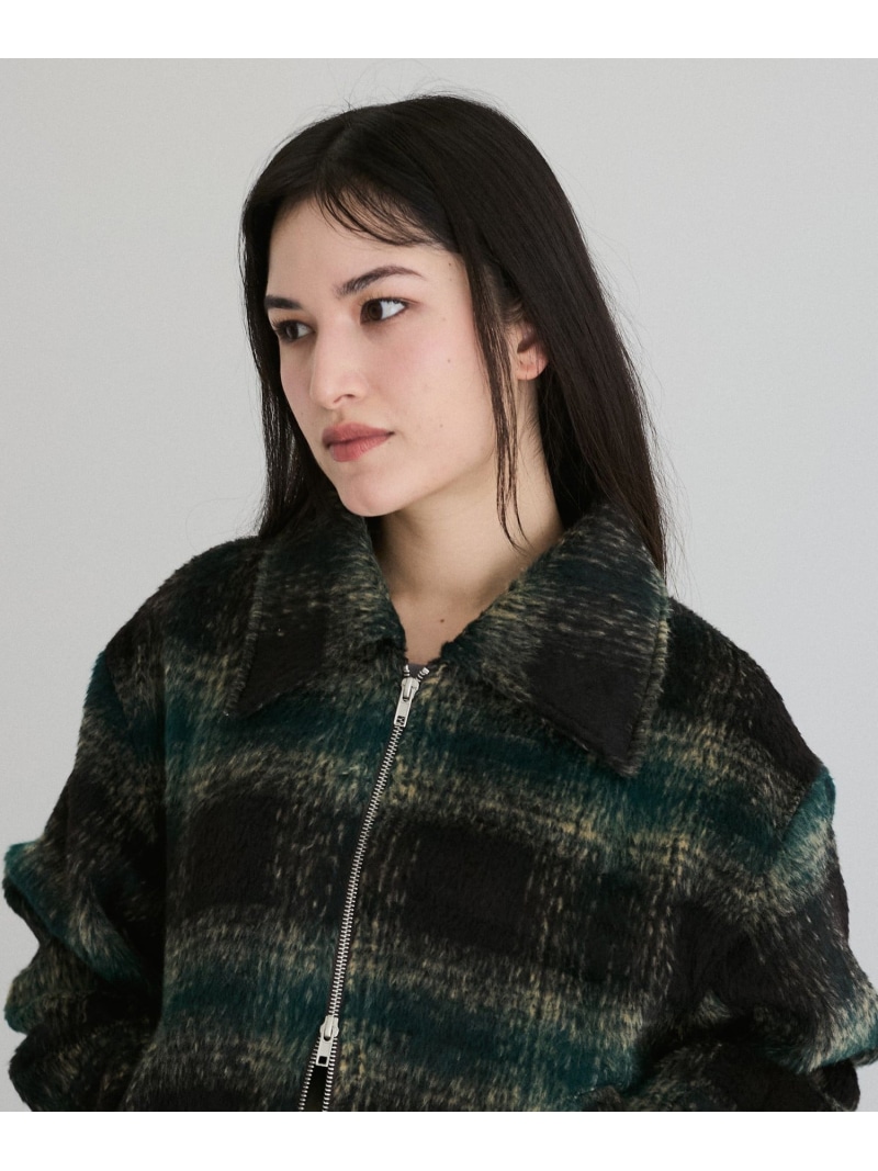 【楽天市場】【ENIM BY VICKY】シャギーチェックショートブルゾン VICKY ビッキー ジャケット・アウター その他のジャケット ...