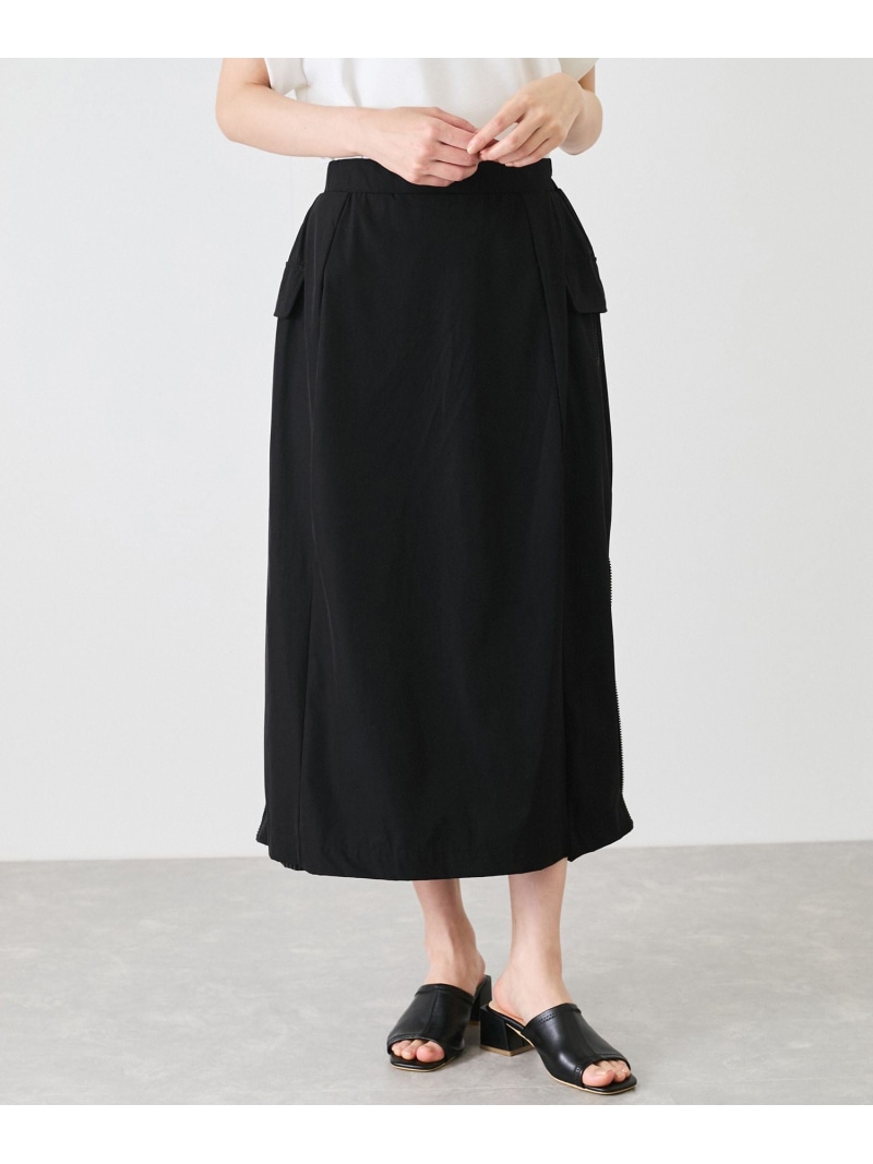 【楽天市場】サイドファスナーデザインスカート JAYRO ジャイロ スカート その他のスカート ブラック【送料無料】[Rakuten Fashion]：JAYRO