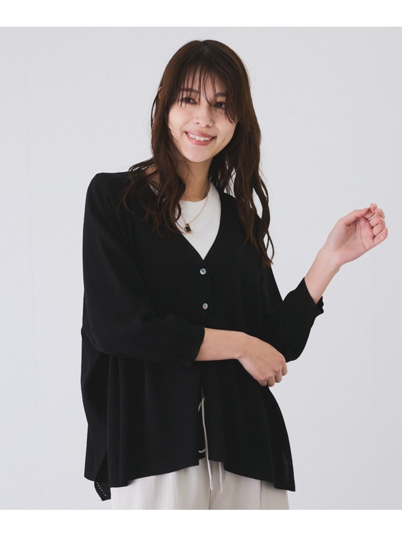 【楽天市場】UVサラサラ総針コンパクトカーディガン JAYRO ジャイロ トップス カーディガン ブルー ブラック【送料無料】[Rakuten Fashion]：JAYRO
