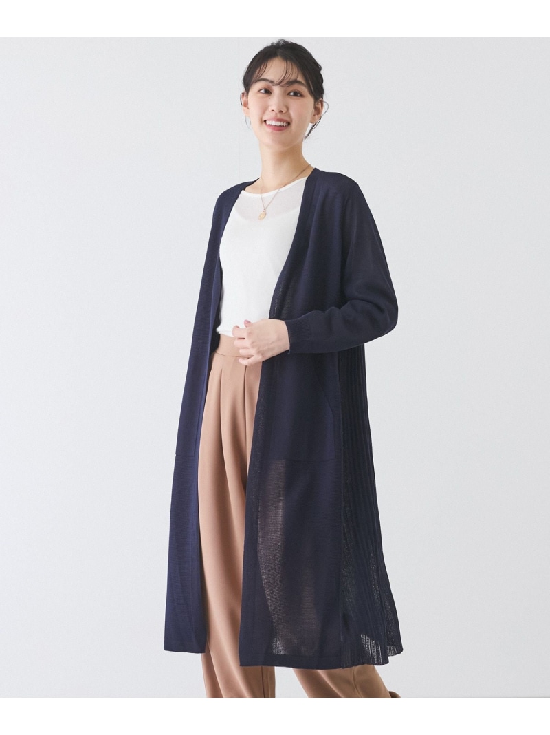 【楽天市場】【SALE／30%OFF】サイドプリーツロングカーディガン JAYRO ジャイロ トップス カーディガン ホワイト ブラック ブルー ベージュ グリーン ネイビー ピンク【RBA ...