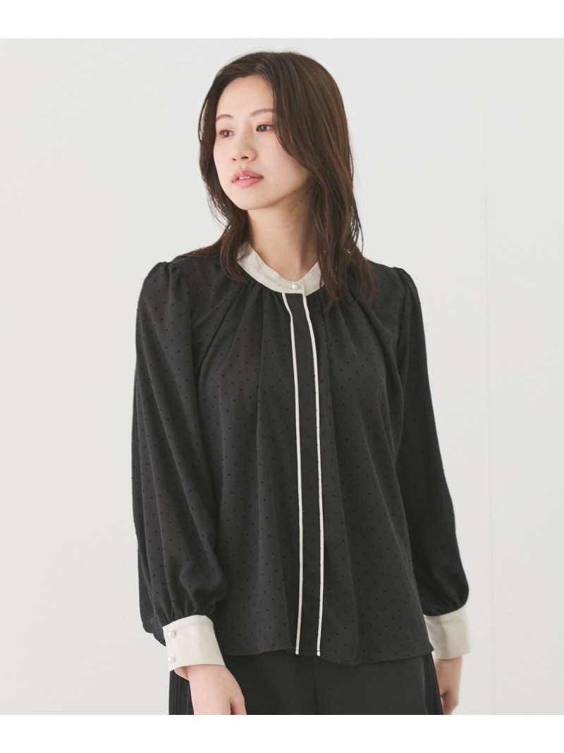【楽天市場】【SALE／20%OFF】ドットプリント配色使いブラウス JAYRO ジャイロ トップス シャツ・ブラウス ブラック ホワイト【RBA_E】【送料無料】[Rakuten ...