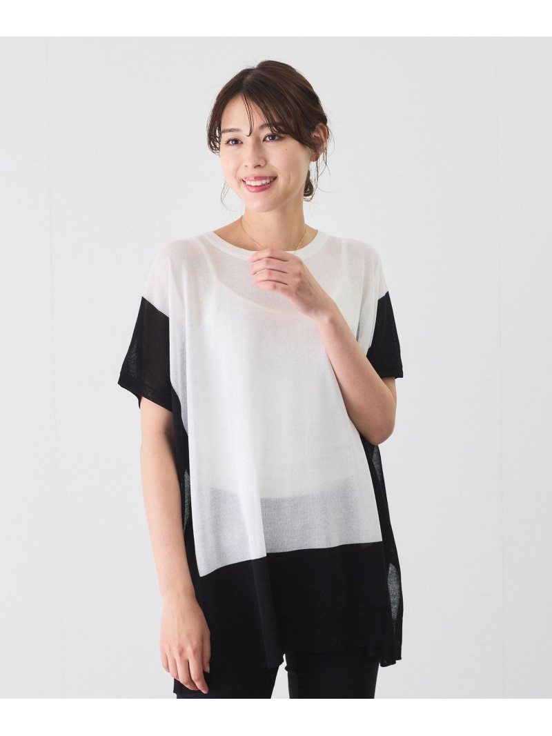 【楽天市場】UVサラサラバイカラーインターシャプルオーバー JAYRO ジャイロ トップス ニット ネイビー ブラウン【送料無料】[Rakuten Fashion]：JAYRO