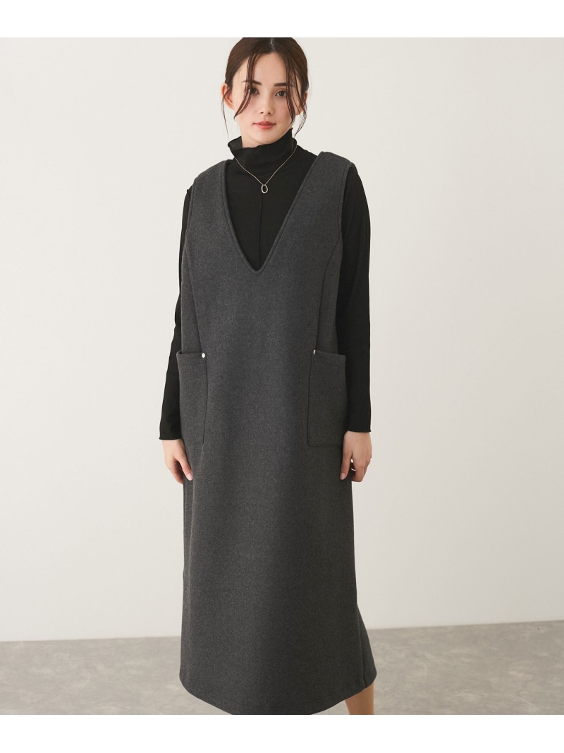 【楽天市場】【EC限定】ウォッシャブルメルトンジャンスカ JAYRO ジャイロ ワンピース・ドレス ジャンパースカート グレー ベージュ【送料無料】[Rakuten Fashion]：JAYRO