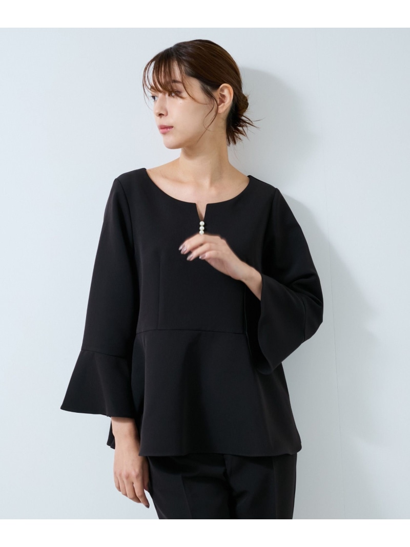 【楽天市場】【SALE／50%OFF】【360度ストレッチ】セットアップ対応ペプラムブラウス JAYRO ジャイロ トップス シャツ・ブラウス ブラック ベージュ ネイビー【RBA_E ...