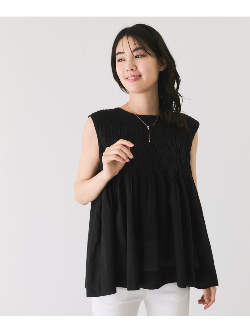 【楽天市場】【SALE／30%OFF】綿ボイルピンタックノースリーブキャミブラウス JAYRO ジャイロ トップス シャツ・ブラウス ブラック ホワイト【RBA_E】[Rakuten ...