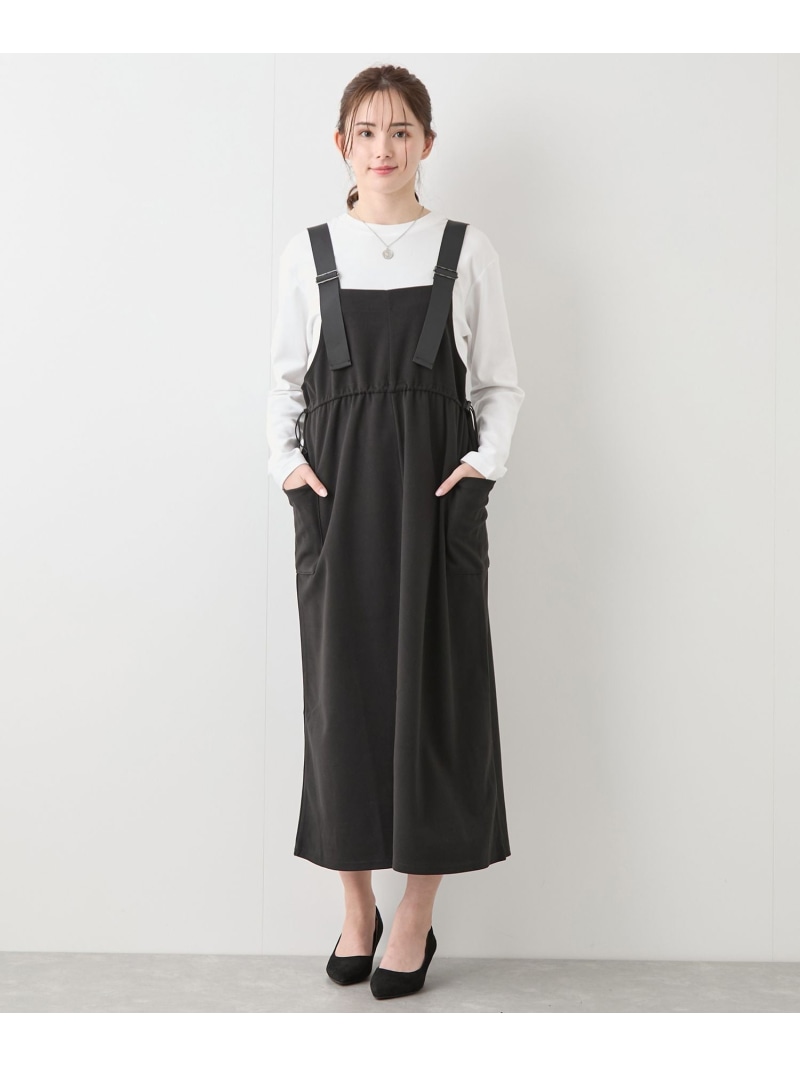 【楽天市場】【SALE／50%OFF】ウエストドロスト使いジャンスカ JAYRO ジャイロ ワンピース・ドレス ジャンパースカート ブラック ベージュ【RBA_E】[Rakuten ...