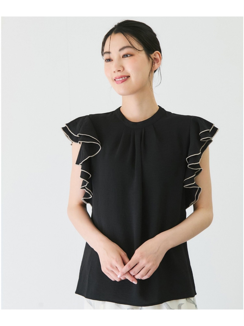 【楽天市場】【SALE／20%OFF】袖ラッフルブラウス JAYRO ジャイロ トップス シャツ・ブラウス ベージュ ホワイト ブラック【RBA_E】【送料無料】[Rakuten ...