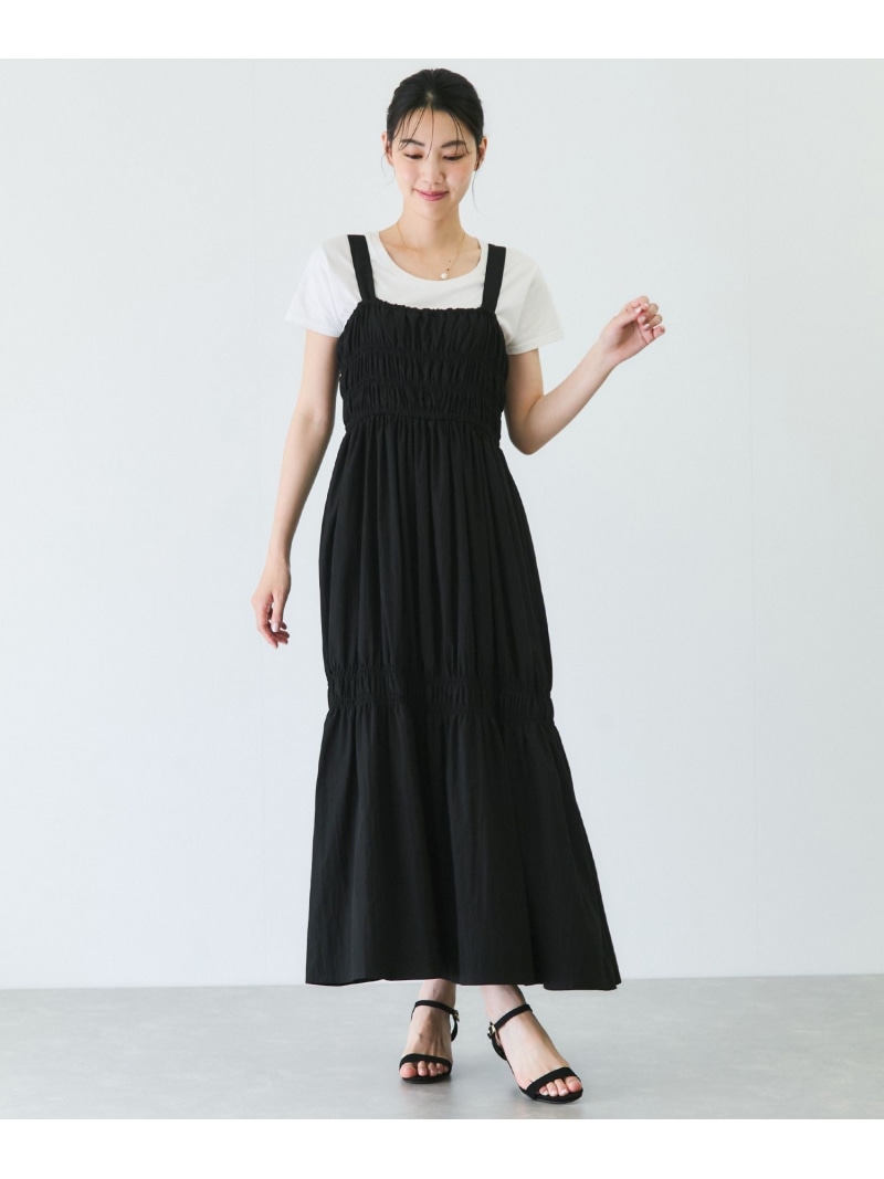 【楽天市場】【SALE／30%OFF】シャーリングジャンスカ JAYRO ジャイロ ワンピース・ドレス ワンピース ブラック カーキグリーン【RBA_E】[Rakuten Fashion]：JAYRO