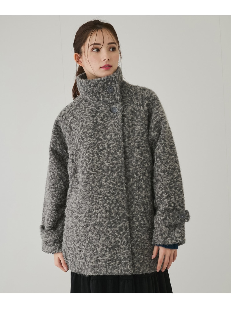 【楽天市場】【SALE／50%OFF】リングウールスタンドケープコート JAYRO ジャイロ ジャケット・アウター その他のジャケット・アウター ベージュ グレー【RBA_E】【送料無料 ...