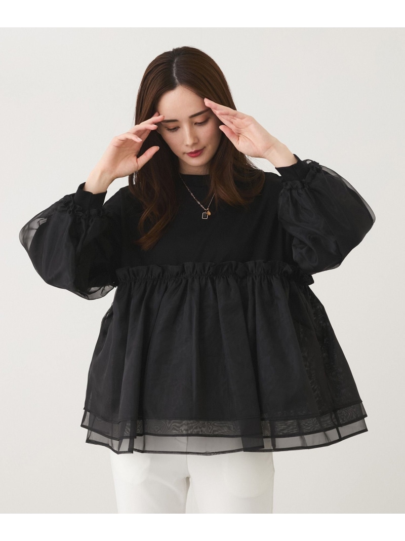 【楽天市場】【SALE／30%OFF】オーガンジー切替プルオーバー JAYRO ジャイロ トップス カットソー・Tシャツ ホワイト ブラック グレー【RBA_E】【送料無料】[Rakuten ...