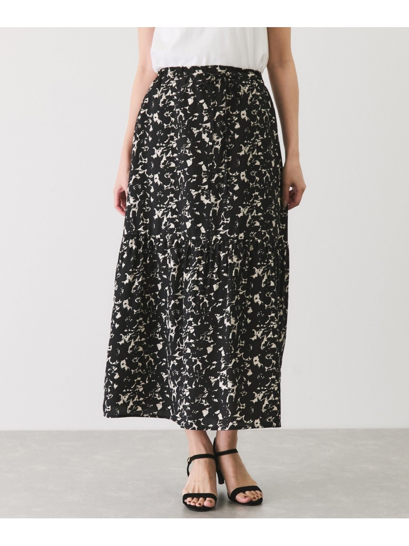 【楽天市場】【SALE／30%OFF】単色プリントティアードスカート JAYRO ジャイロ スカート その他のスカート ブラック ベージュ【RBA_E】【送料無料】[Rakuten ...