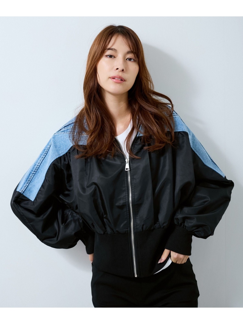 【楽天市場】【SALE／50%OFF】デニムドッキングブルゾン JAYRO ジャイロ ジャケット・アウター ブルゾン・ジャンパー カーキグリーン ブラック【RBA_E】【送料無料 ...