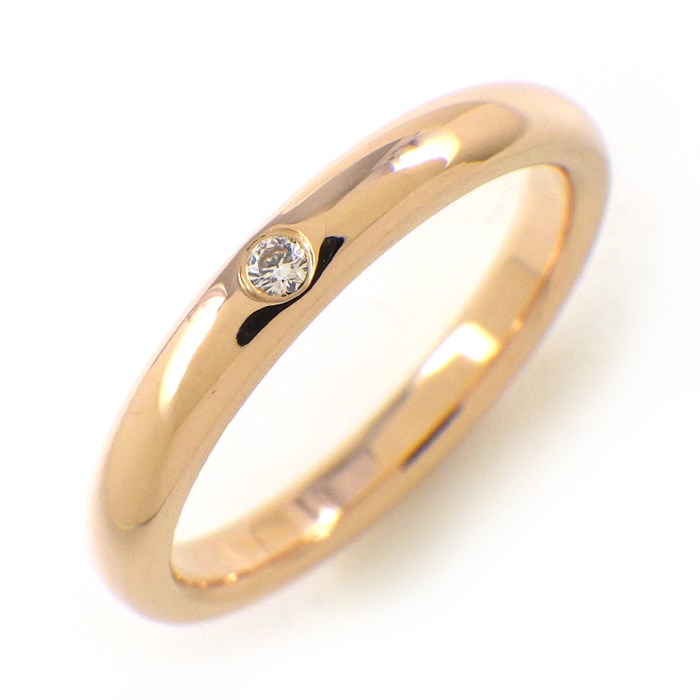 【楽天市場】ティファニー Tiffany And Co リング スタッキングバンド 60016728 1ポイント ダイヤモンド 0 02ct K18pg 11号 【中古】：ジェイビーワークス 楽天市場店