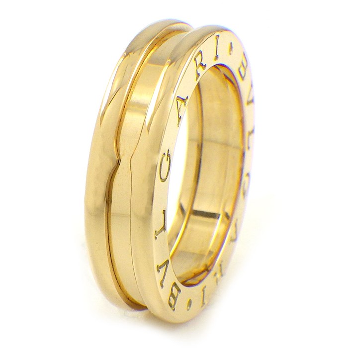 【楽天市場】ブルガリ BVLGARI リング B-zero1 ビーゼロワン XS 336048 1バンド ロゴ K18YG 9号 / #49 【中古】：ジェイビーワークス 楽天市場店