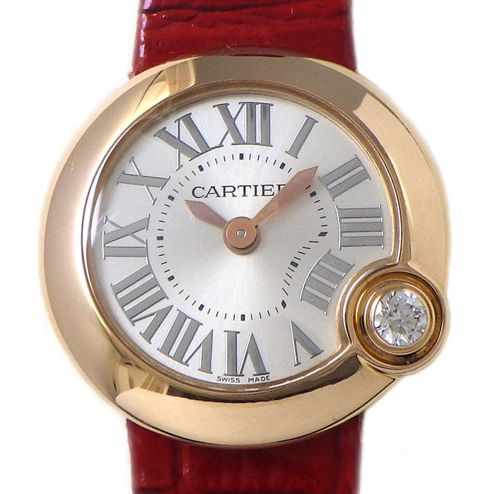 【楽天市場】カルティエ Cartier 腕時計 バロン ブラン WGBL0004 1ポイント ダイヤモンドベゼル シルバーサンレイ文字盤 ...