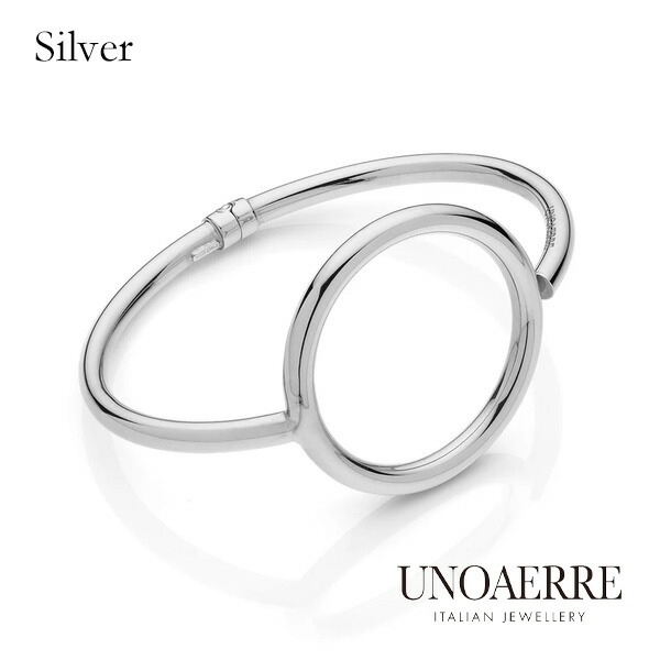 【楽天市場】ウノアエレ【UNOAERRE】バングル ブレスレット シルバー 17cm 925シンプル チェーンバーバングル SILVER ...