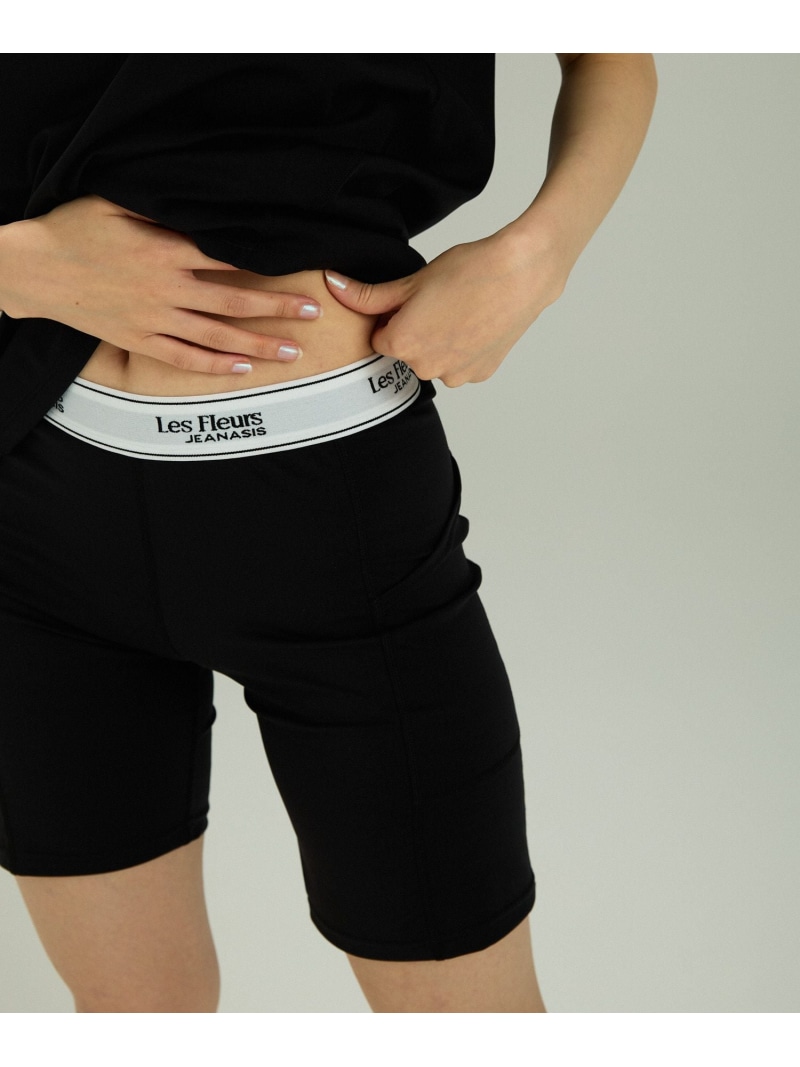 【楽天市場】ロゴゴムハーフレギンス JEANASIS ジーナシス 靴下・レッグウェア レギンス・スパッツ ブルー ブラック グレー【送料無料】[Rakuten Fashion ...