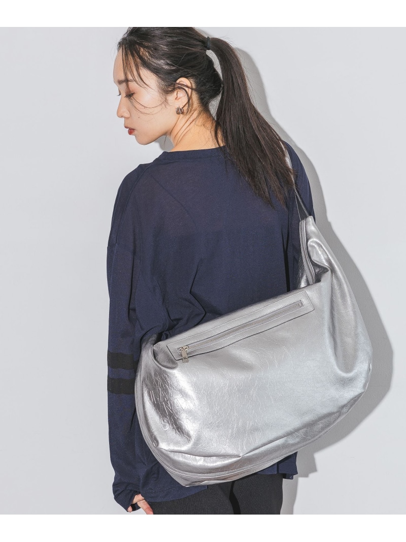 【楽天市場】BIG 2WAYショルダー JEANASIS ジーナシス バッグ ショルダーバッグ シルバー ブラック【送料無料】[Rakuten Fashion]：JEANASIS／ジーナシス