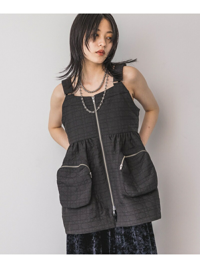 【楽天市場】(W)アソートZIPビスチェ JEANASIS ジーナシス トップス その他のトップス ブラック パープル【送料無料】[Rakuten Fashion]：JEANASIS／ジーナシス