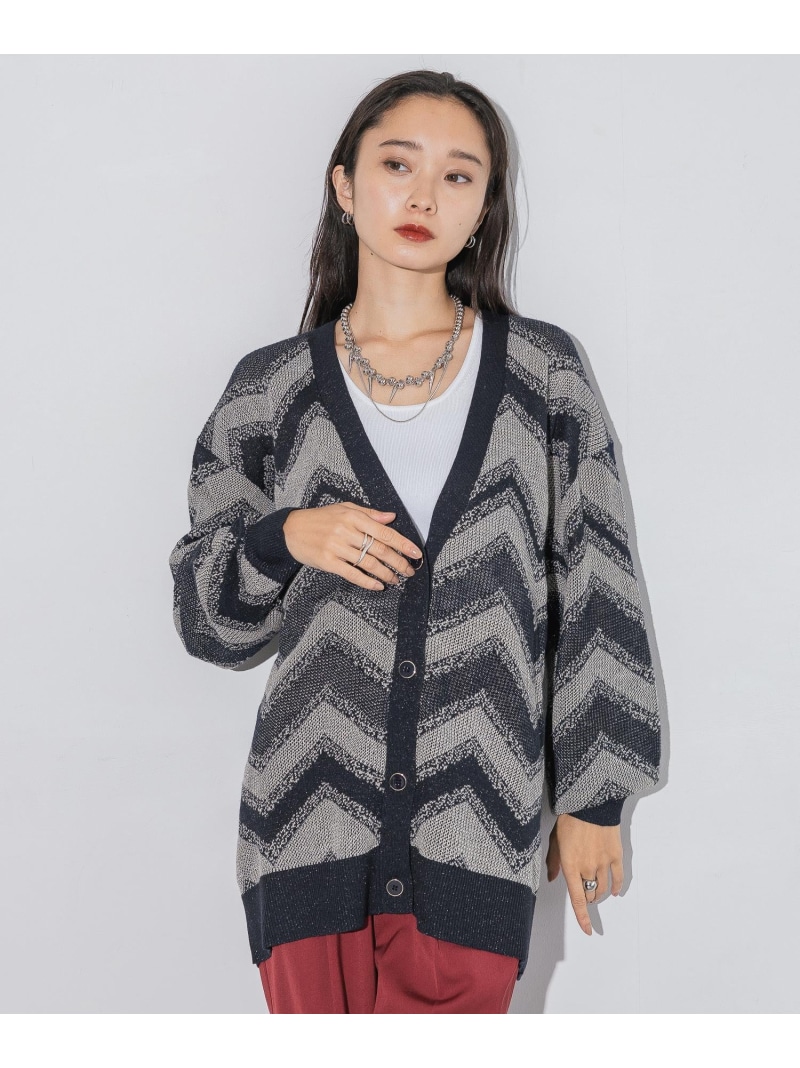 【楽天市場】【SALE／50%OFF】ランダムキカラメジャガードVカーディガン JEANASIS ジーナシス トップス カーディガン レッド ブラック ネイビー グレー【RBA_E ...
