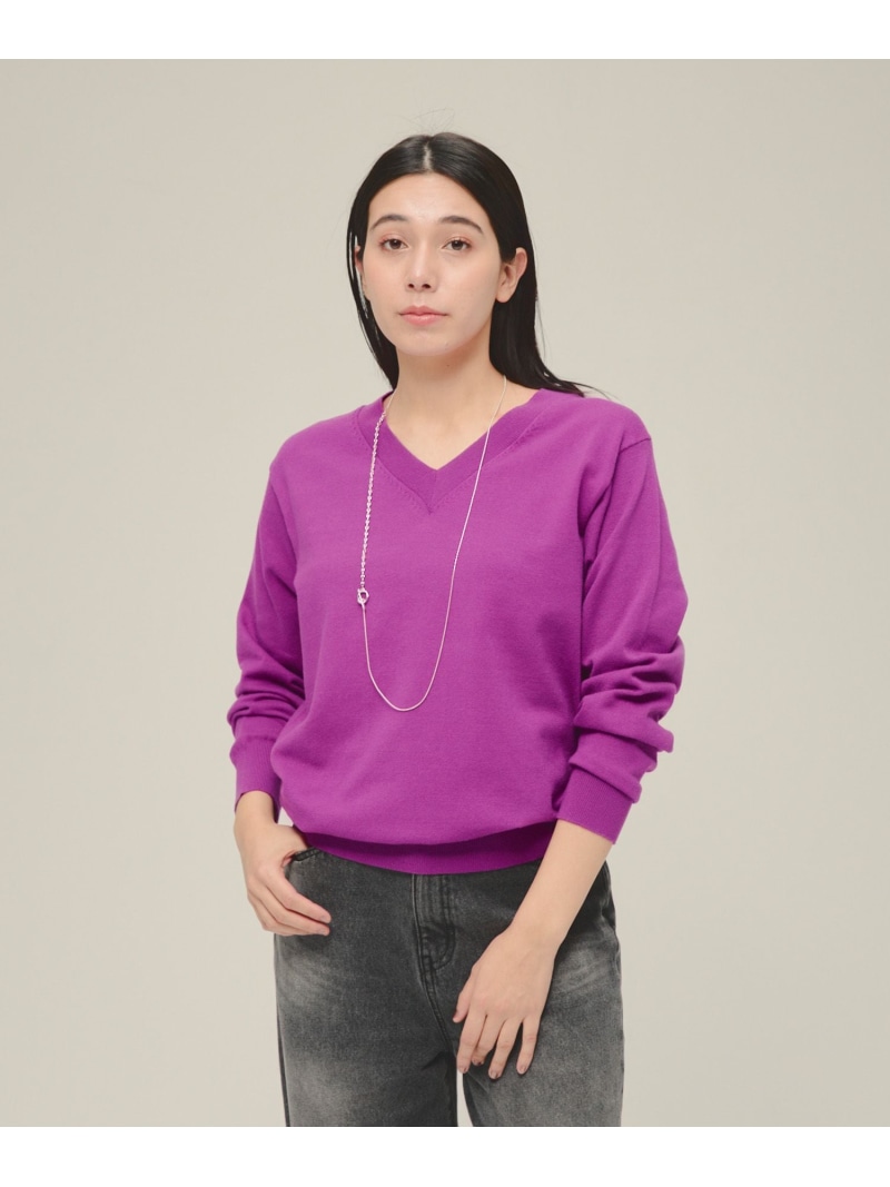 【楽天市場】【SALE／30%OFF】12G Basic V Pullover eL ジーナシス トップス ニット ネイビー グレー パープル ホワイト【RBA_E】【送料無料 ...