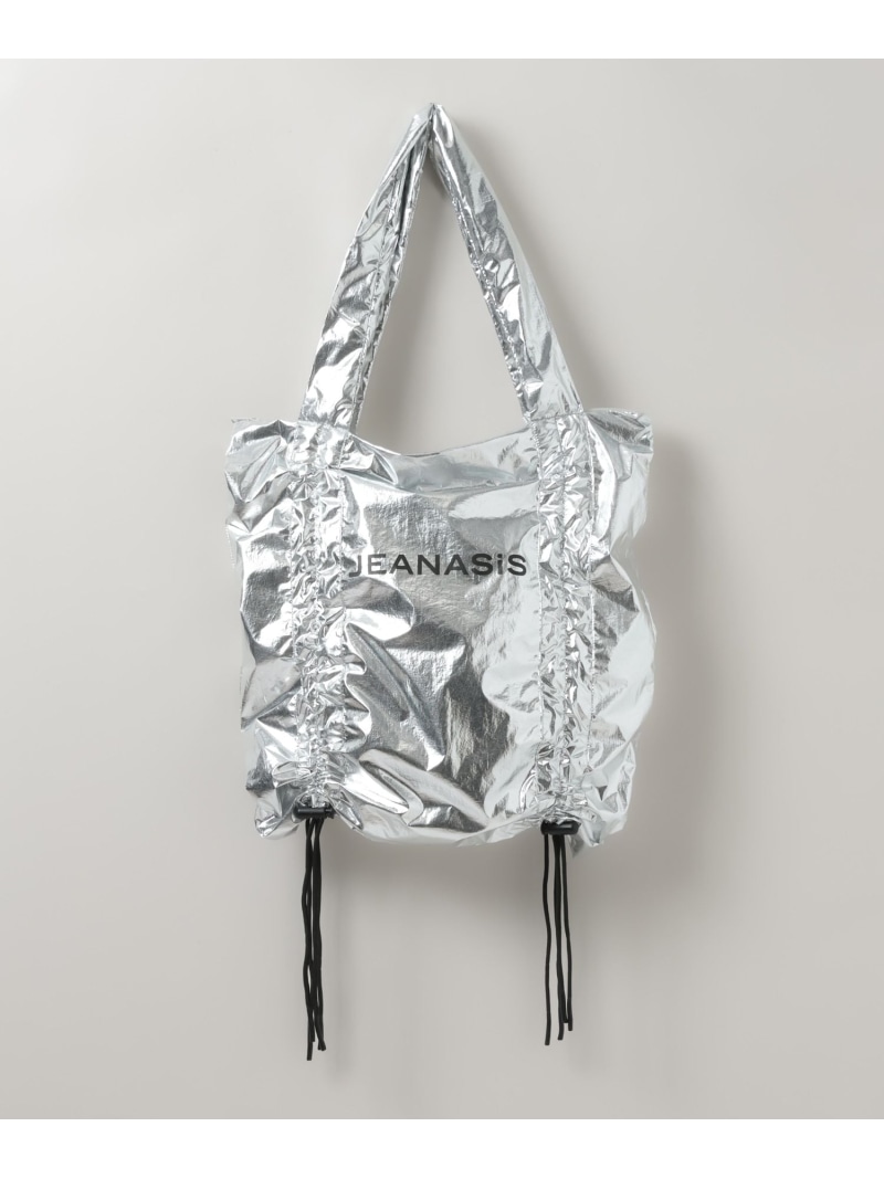 【楽天市場】ロゴエコBAG JEANASIS ジーナシス バッグ トートバッグ シルバー ブラック[Rakuten Fashion]：JEANASIS／ジーナシス