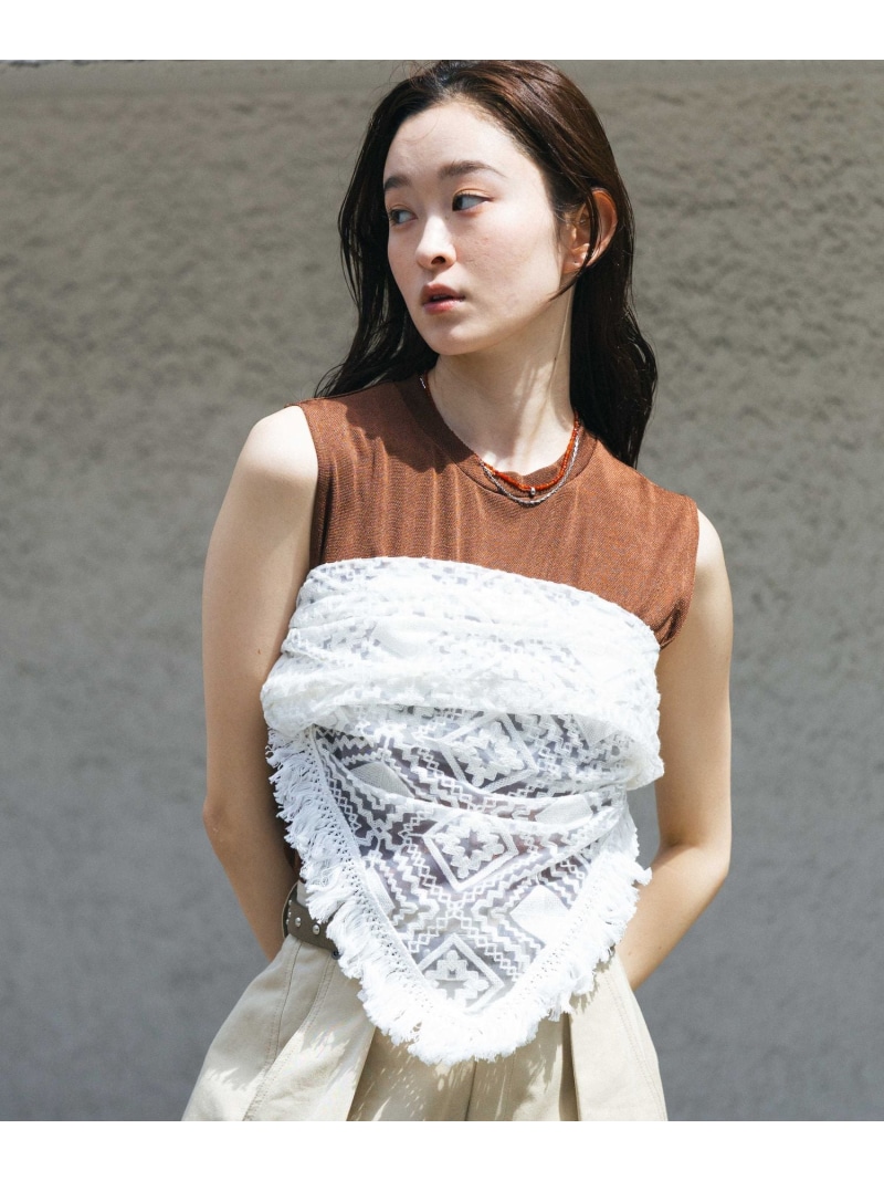 【楽天市場】フリンジレーススカーフ JEANASIS ジーナシス ファッション雑貨 スカーフ・バンダナ ホワイト ブラック【先行予約】*[Rakuten Fashion]：JEANASIS／ジーナシス