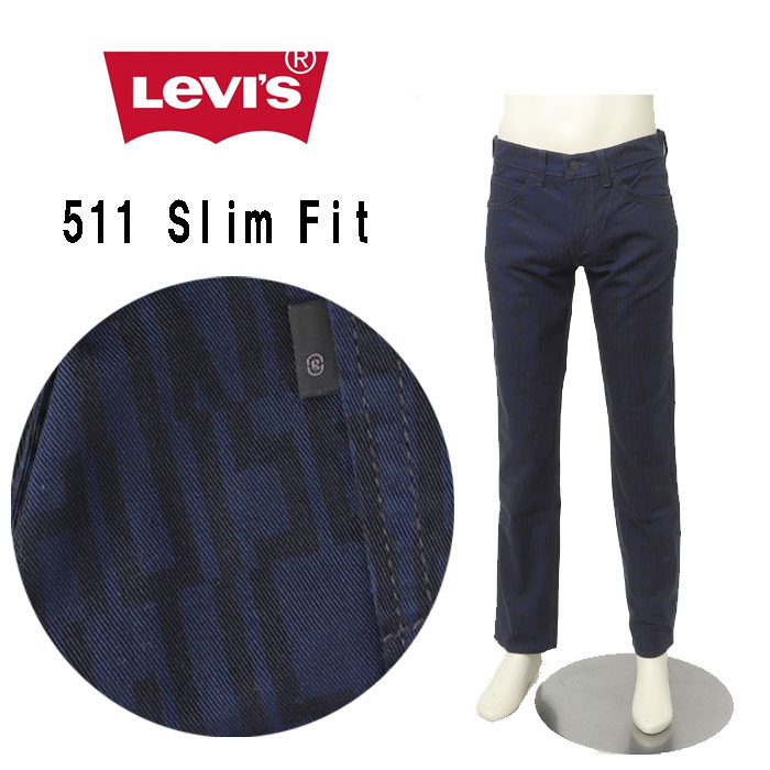 【楽天市場】LEVI'S リーバイス 511 84511-01 メンズ パンツ スリム 42)PT GRAPHIC FADED NAVY L8 ...