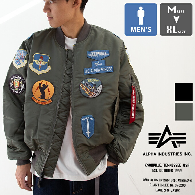 【楽天市場】【SALE!!】 【 ALPHA INDUSTRIES アルファインダストリーズ 】 フルパッチMA-1 USスペック TA0489 / メンズ ミリタリー ジャケット フライト ...