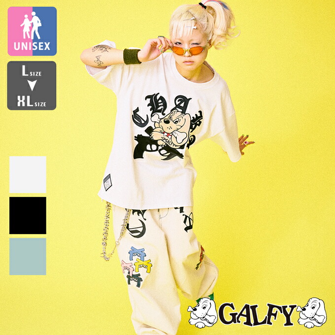 【楽天市場】【SALE!!】 【 GALFY ガルフィー 】 チャカパッチ Tee ユニセックス Tシャツ 132011 / galfy Tシャツ トップス 半袖 メンズ レディース ...