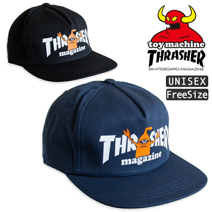 【楽天市場】THRASHER × TOY MACHINE スラッシャー × トイマシーン THR X TOY MACHINE SECT CAP ...